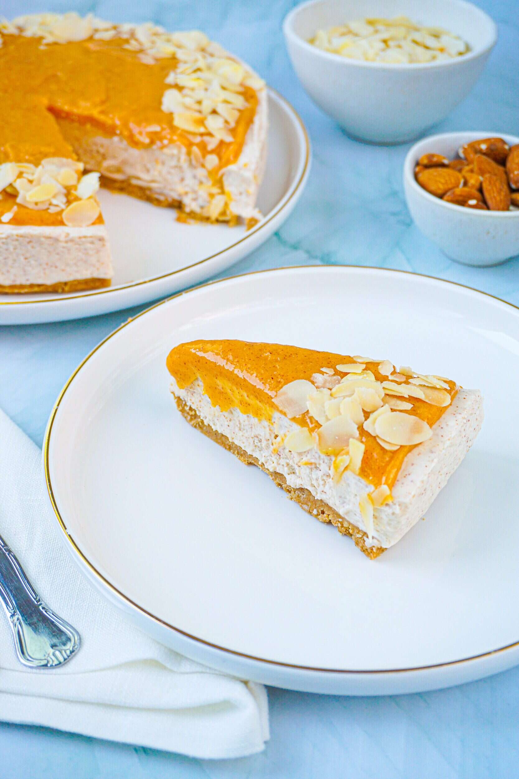 Almond Cheesecake - The Royal Sweet